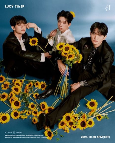 Lucy previews new album Sun with sunflower-themed semi-suit photos ...