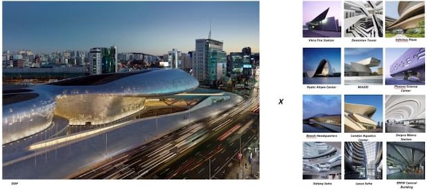 자하 하디드 세계 11개 건축물과 함께…DDP, AI 결합 NFT로 탄생 - 조선비즈