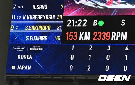 [사진]김서현, 전광판에 찍힌 구속 '153km' - 조선비즈