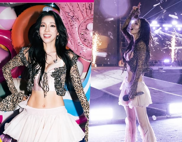 2NE1 산다라박, '워터밤' 무대 달군 핫한 자태…39kg 안 믿기는 볼륨감 - 조선비즈