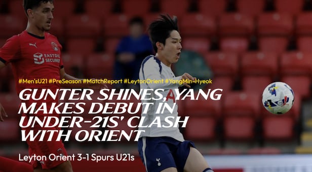 Yang Min-hyuk aims for more playing time with Tottenham U21 after loan return - CHOSUNBIZ