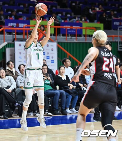 [Photo] Park So-hee launches 3-pointer into unguarded chance - CHOSUNBIZ