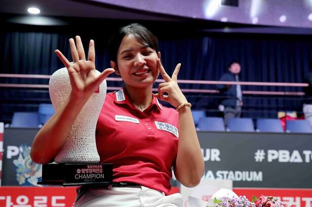 "눈물도 안나".. '캄보디아 특급' 스롱, 0-2→4-2 'LPBA 최다 7승' - 조선비즈