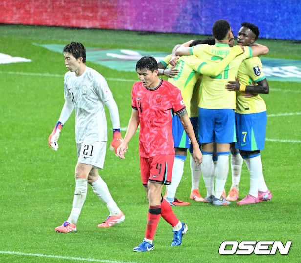 Korea midfield collapses against Brazil in 0-5 rout - CHOSUNBIZ