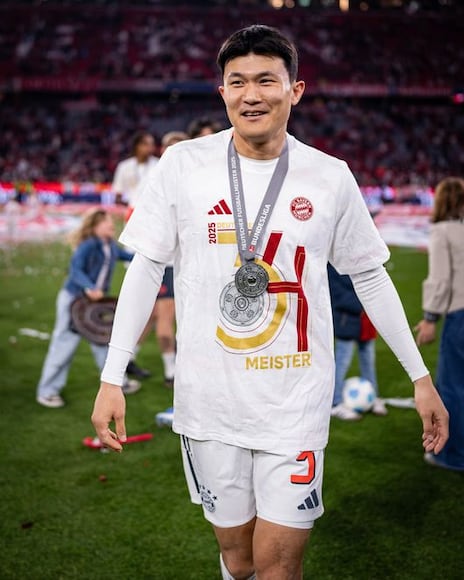 Kim Min-jae joins Bayern Munich's celebration as first Korean to win ...