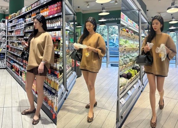 장재인, 170cm·47kg는 이렇구나…초극세사 각선미 자랑한 하의실종 패션 - 조선비즈