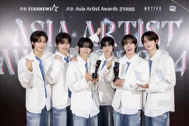 TWS(투어스), ‘AAA’ 신인상베스트 아티스트 2관왕..데뷔 첫해 트로피만 11개 - 조선비즈