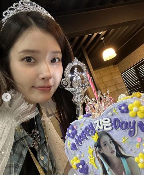 IU celebrates birthday with V's wishes while promoting new album in ...